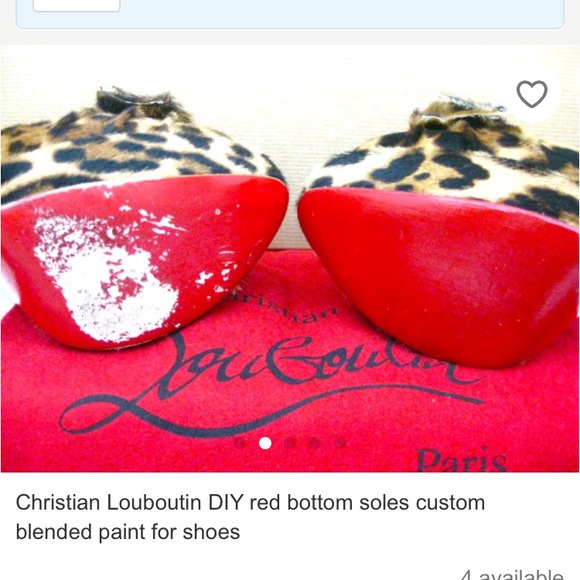 custom blended red sole paint | Shoes | Red Sole Paint Kit For ...